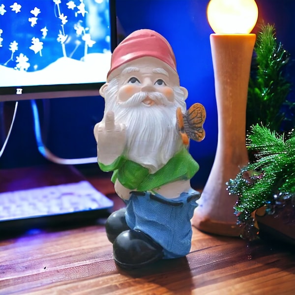 Rude Garden Gnome - Etsy