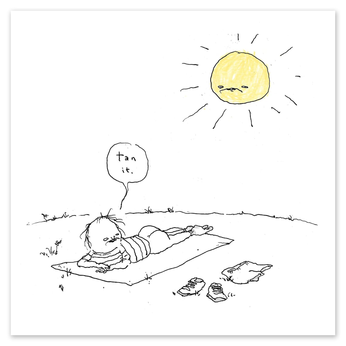 Tan It Authentic Josh Mecouch Pants Art Print Signed - Etsy