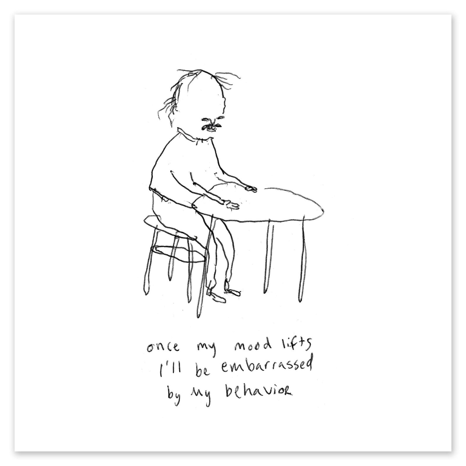 Mood Lift Authentic Josh Mecouch Pants Art Print Signed - Etsy