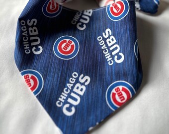 MLB Chicago Cubs Baseball Tie on Dog Bandana - Etsy