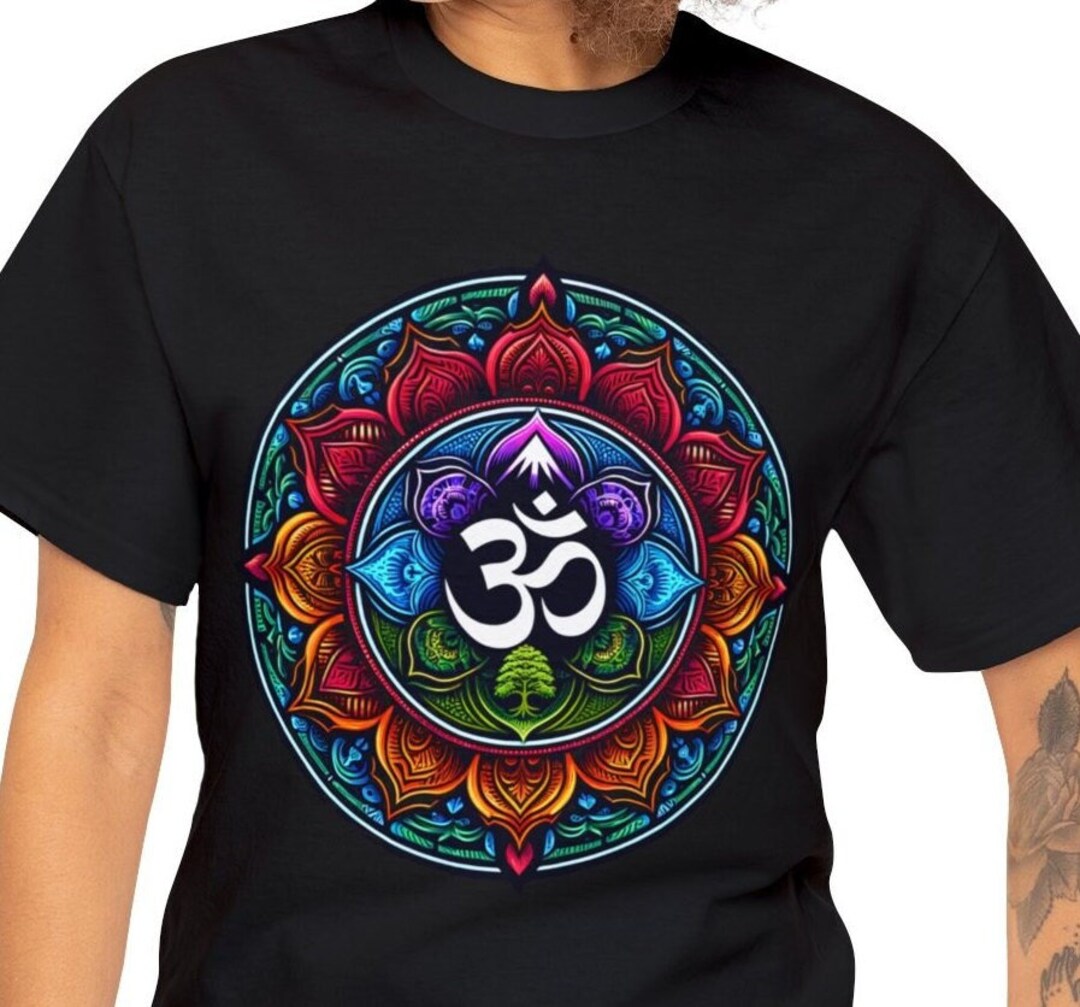 Om Symbol T-shirt Unique Circular Graphic Om Shirt. Hellamelatees ...