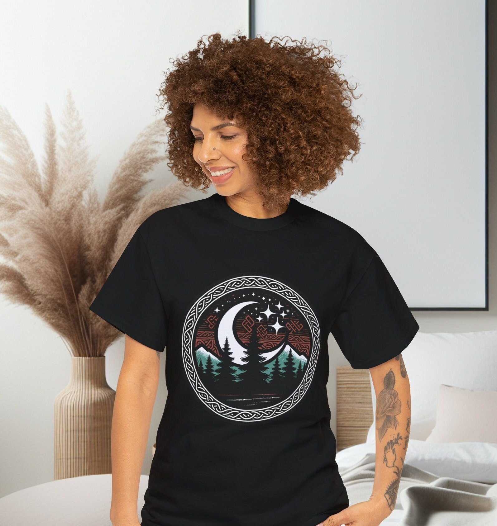 Crescent Moon Celtic Shirt, Celtic T-shirt, Nature Themed Tee ...