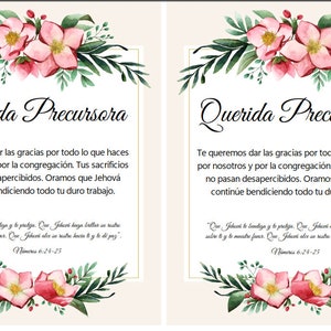 JW Regalo Para Precursores - Tarjeta De Precursor - JW Printable Gift ...