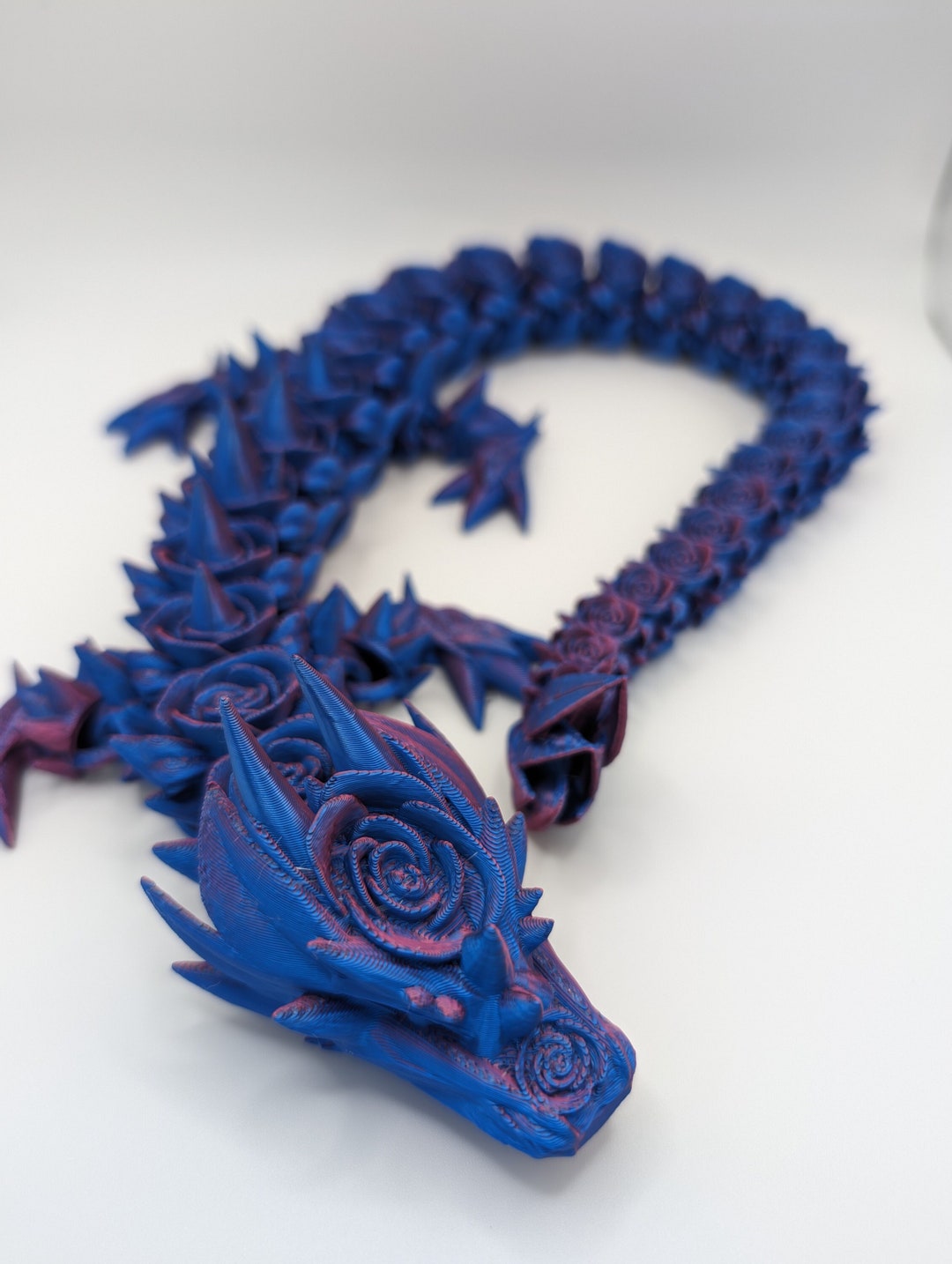 Large Rose Dragon Fidget Toy - Etsy