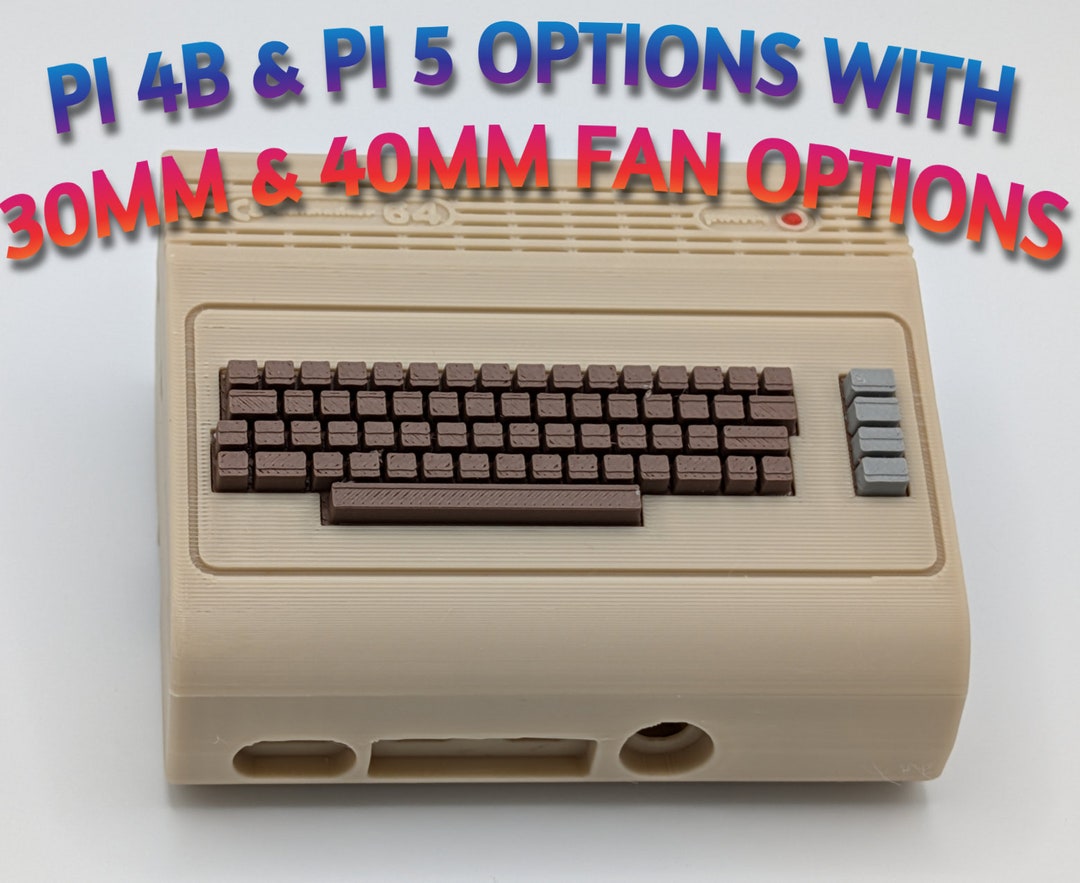 3D Printed Commodore 64 Case for Raspberry Pi 4/5 – Retro Computer ...
