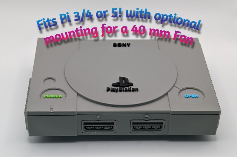 3D Printed Playstation 1 Case for Raspberry Pi 4/5 – Retro Gaming ...