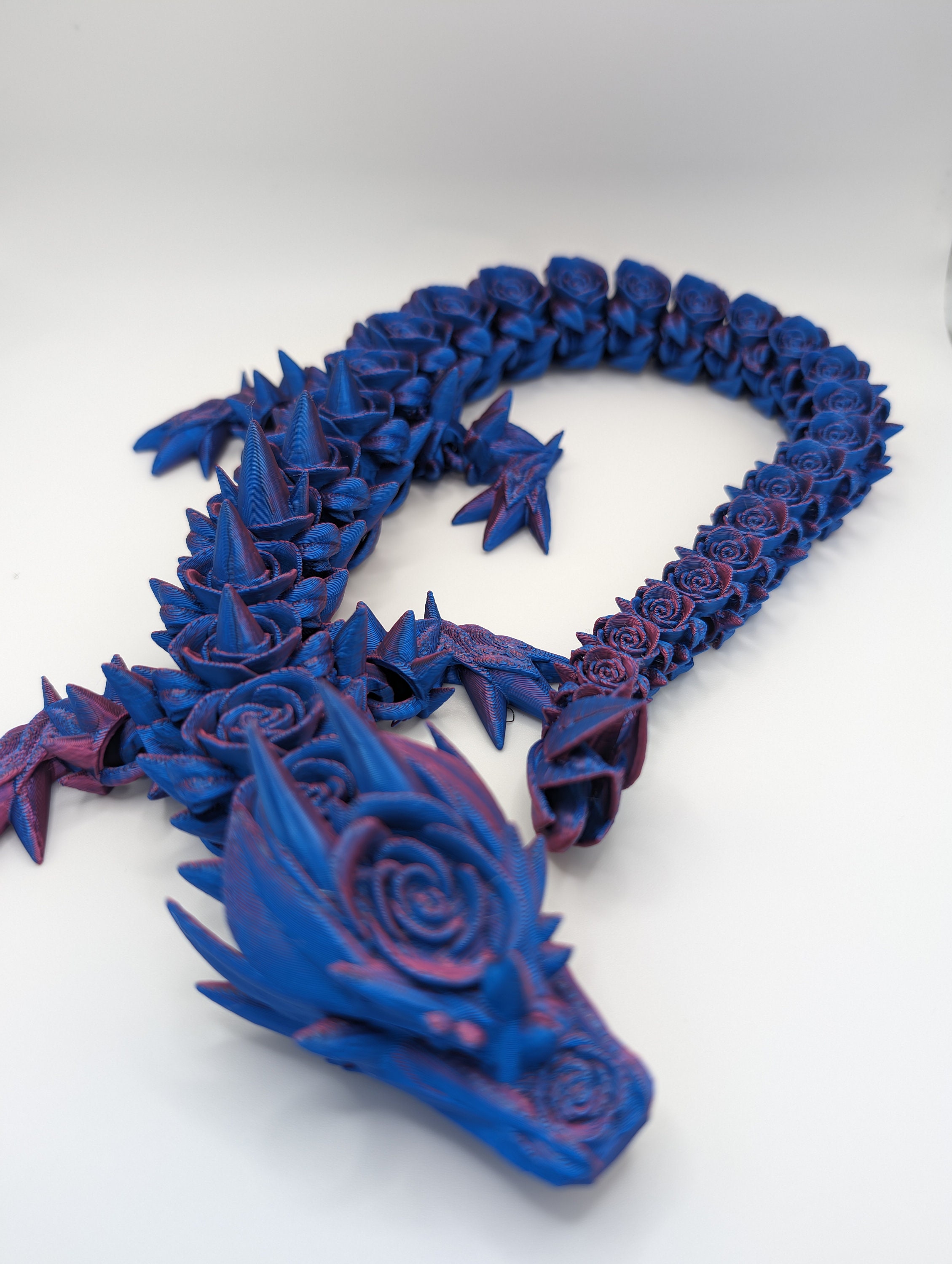 Large Rose Dragon Fidget Toy - Etsy