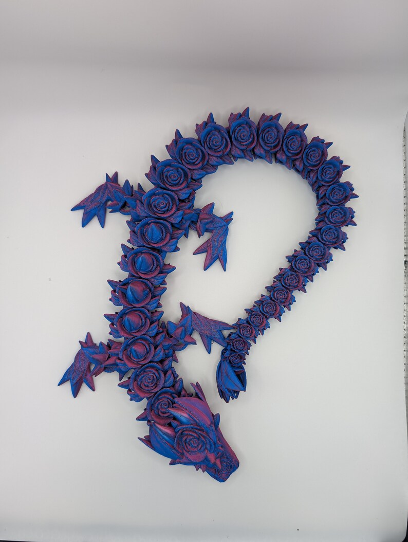 Large Rose Dragon Fidget Toy - Etsy