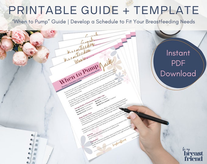 Pumping Log, Breastfeeding Tracker | INSTANT DIGITAL DOWNLOAD | New Mom ...