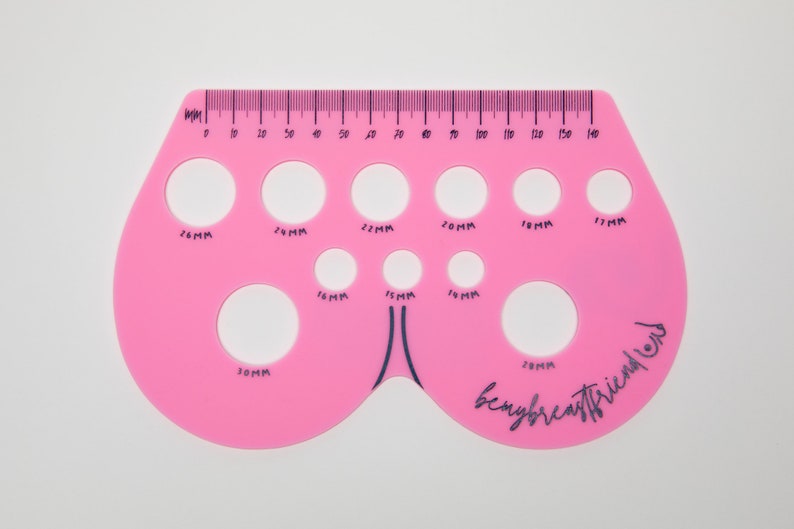 Breastfeeding Nipple Ruler Flange Sizing for Breast Pump - Etsy
