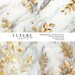 Leaves Paper, Nature Paper, Gold Leaf, White Gold and Silver, Marble ...