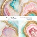 Geode Digital Paper, Agate Quartz Texture, Crystal Digital Backgrounds ...