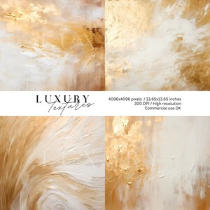 Gold Digital Paper, White Gold, Gold Glam Paper, Acrylic Paper, Painted ...