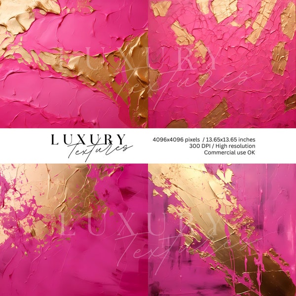 Hot Pink and Gold - Etsy