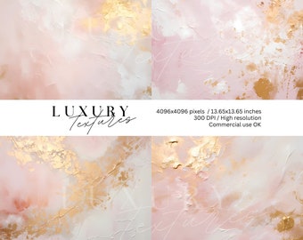 Pink Digital Paper, Hot Pink Gold, Gold Glam Paper, Acrylic Paper ...