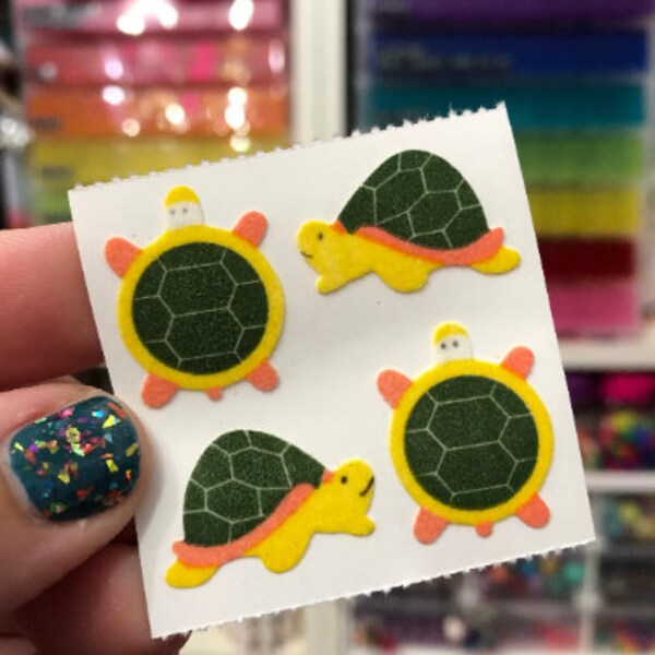 Flocked Stickers - Etsy