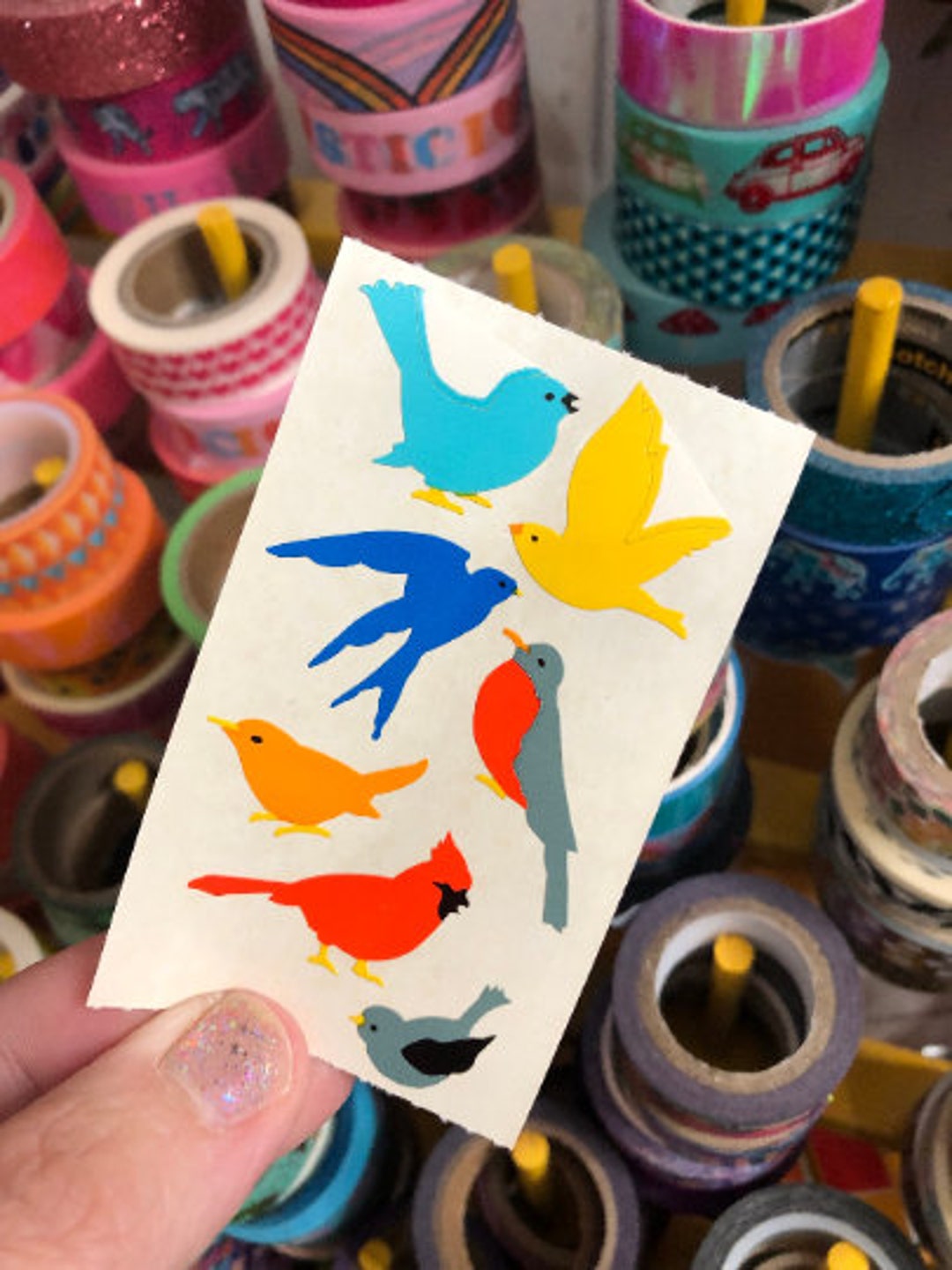 Vintage Mrs. Grossman's Stickers Birds Cardinal Bluebird Robin - Etsy