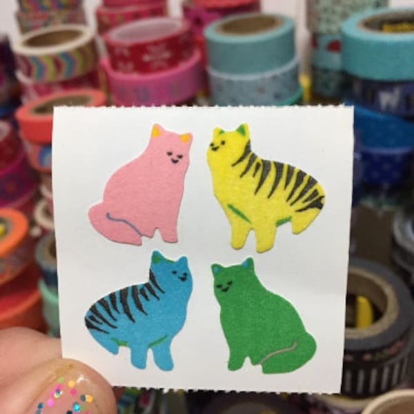 Flocked Stickers - Etsy