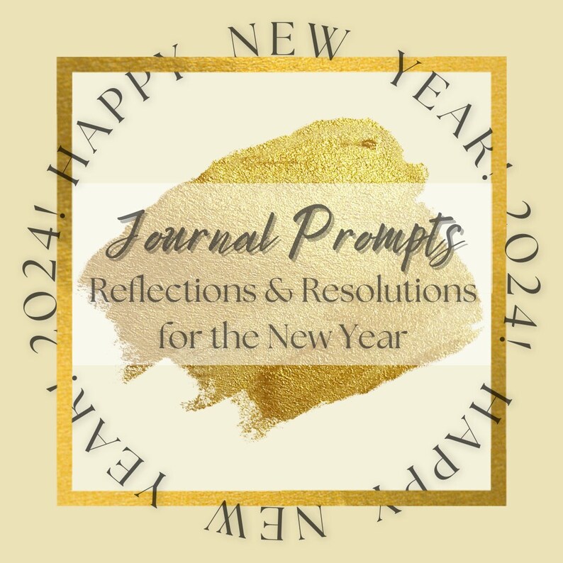 New Year Journal Prompts & Reflections - Etsy