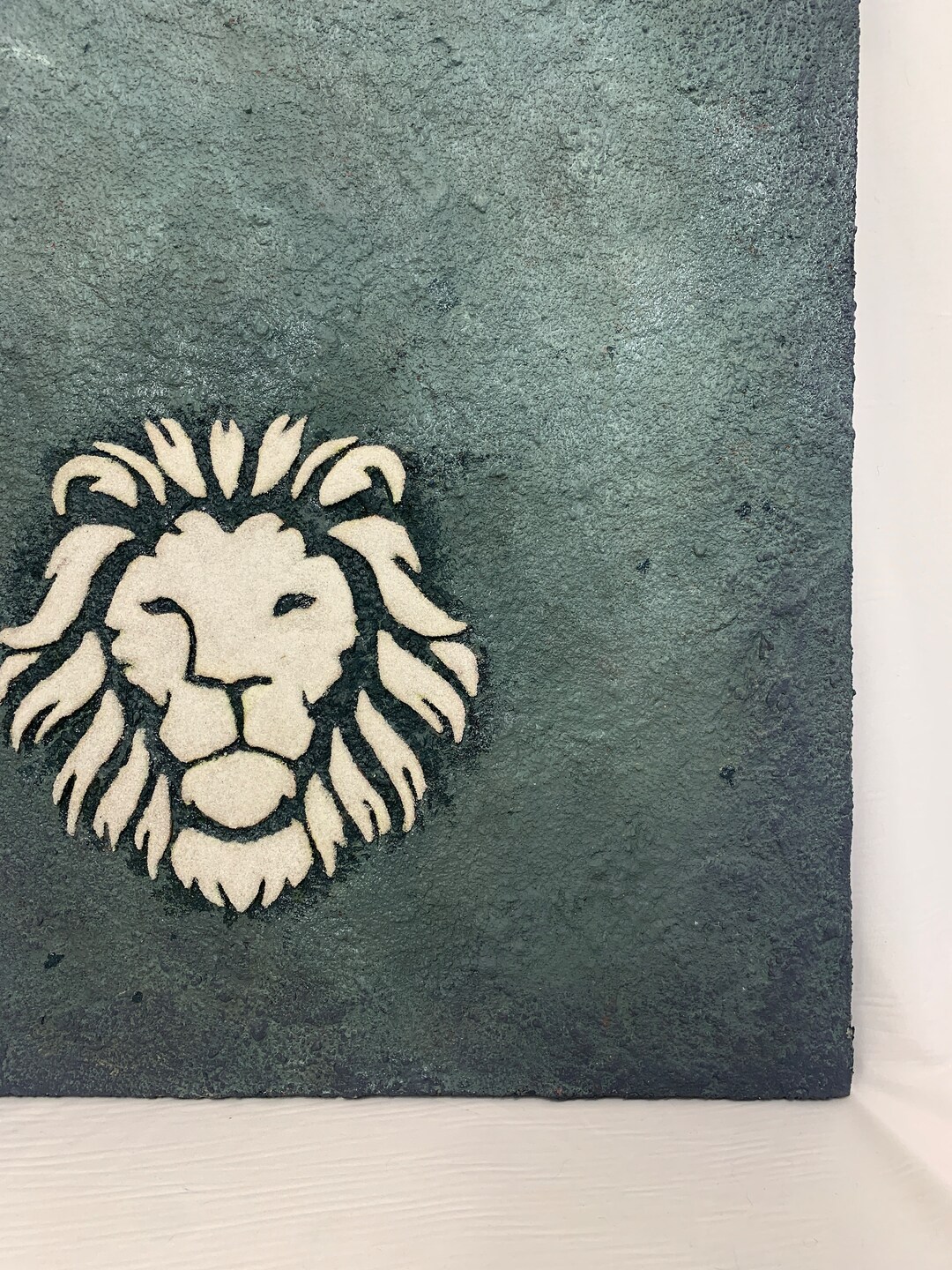 Blue Lion Painting - Etsy
