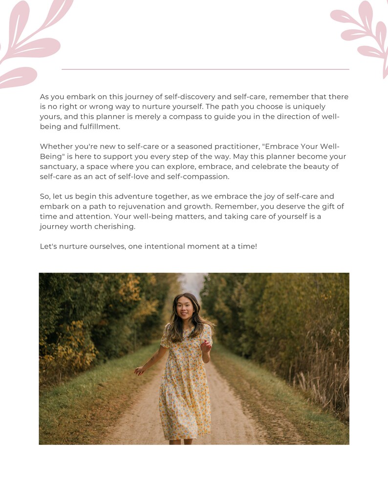 Self-care Planner Printable: Wellness Journal, Self-love Guide (PDF) - Etsy