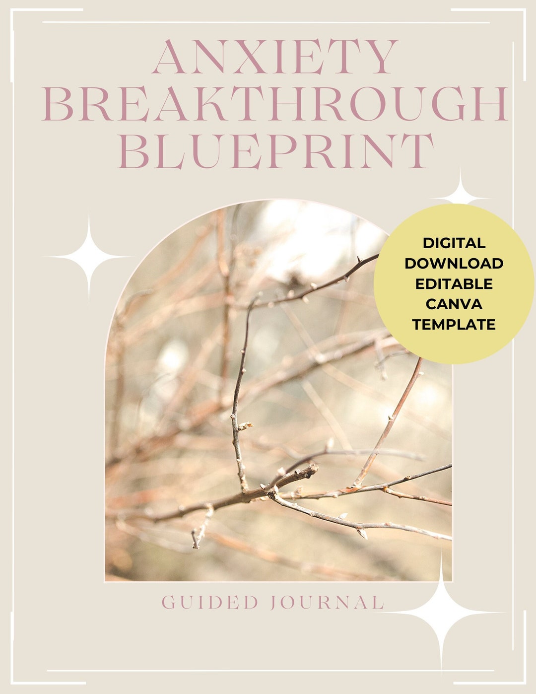 Anxiety Guided Journal, Digital Download, Mental Health Check, Self ...