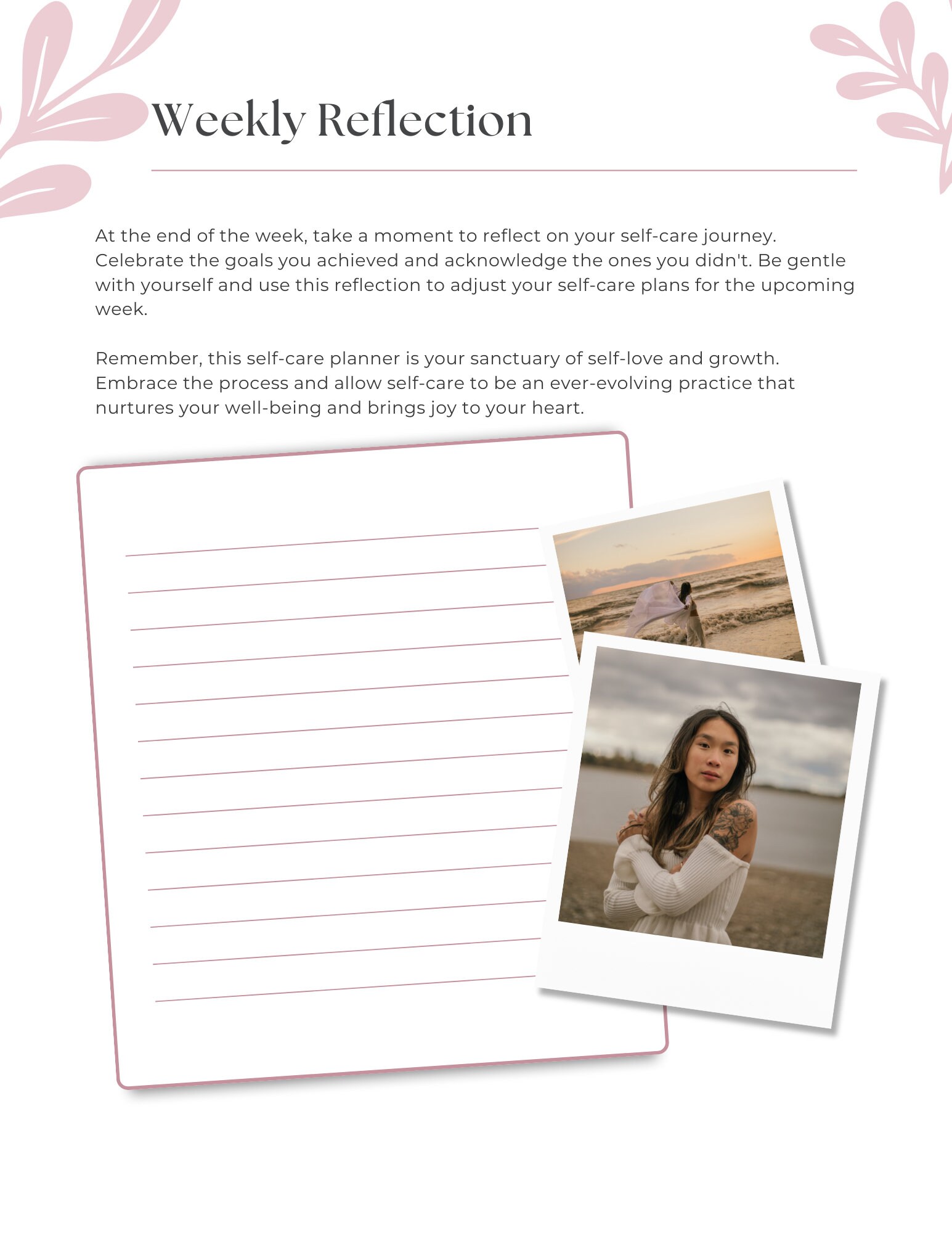 Self Care Planner Printable Mental Clarity Emotional Wellness Self Love ...