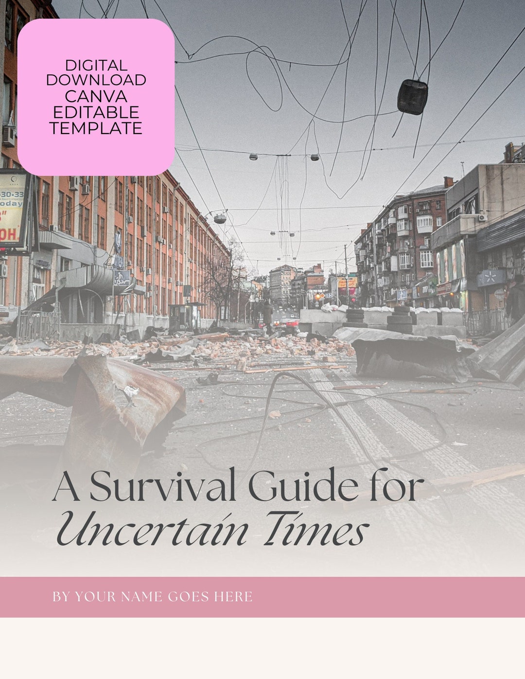 Survival Guide Editable Template: Emergency Preparedness (canva Digital ...