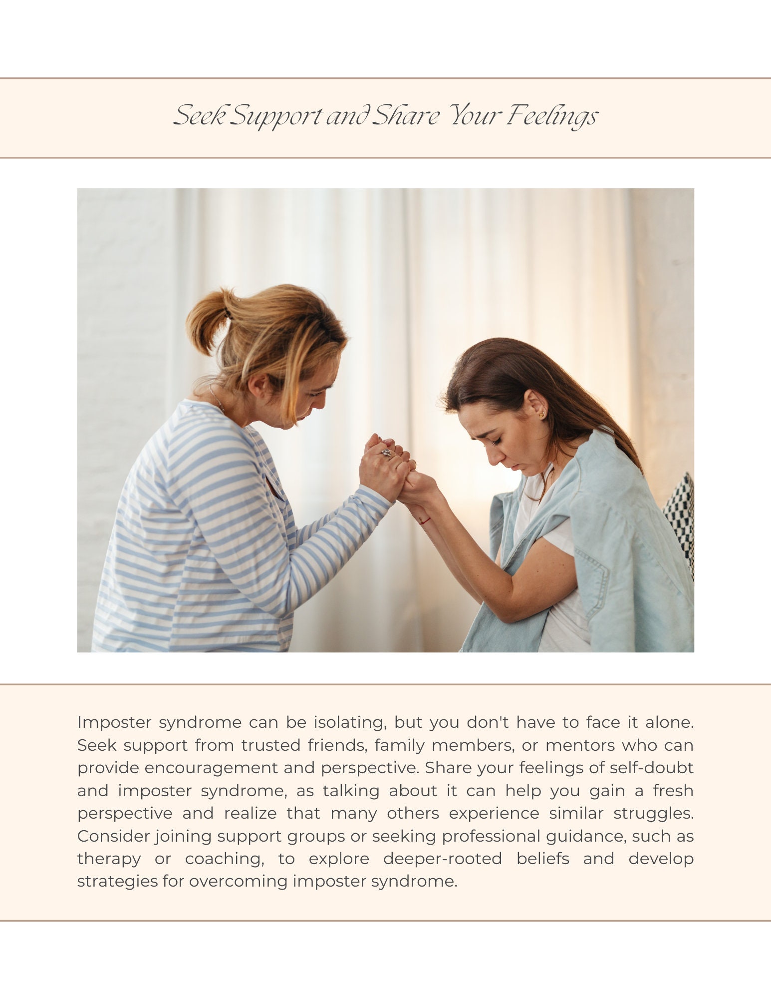 Imposter Syndrome Booklet Self-awareness Booklet Self-care Printable ...