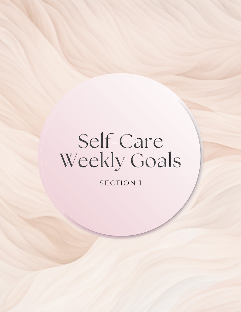 Self-care Planner Printable: Wellness Journal, Self-love Guide (PDF) - Etsy