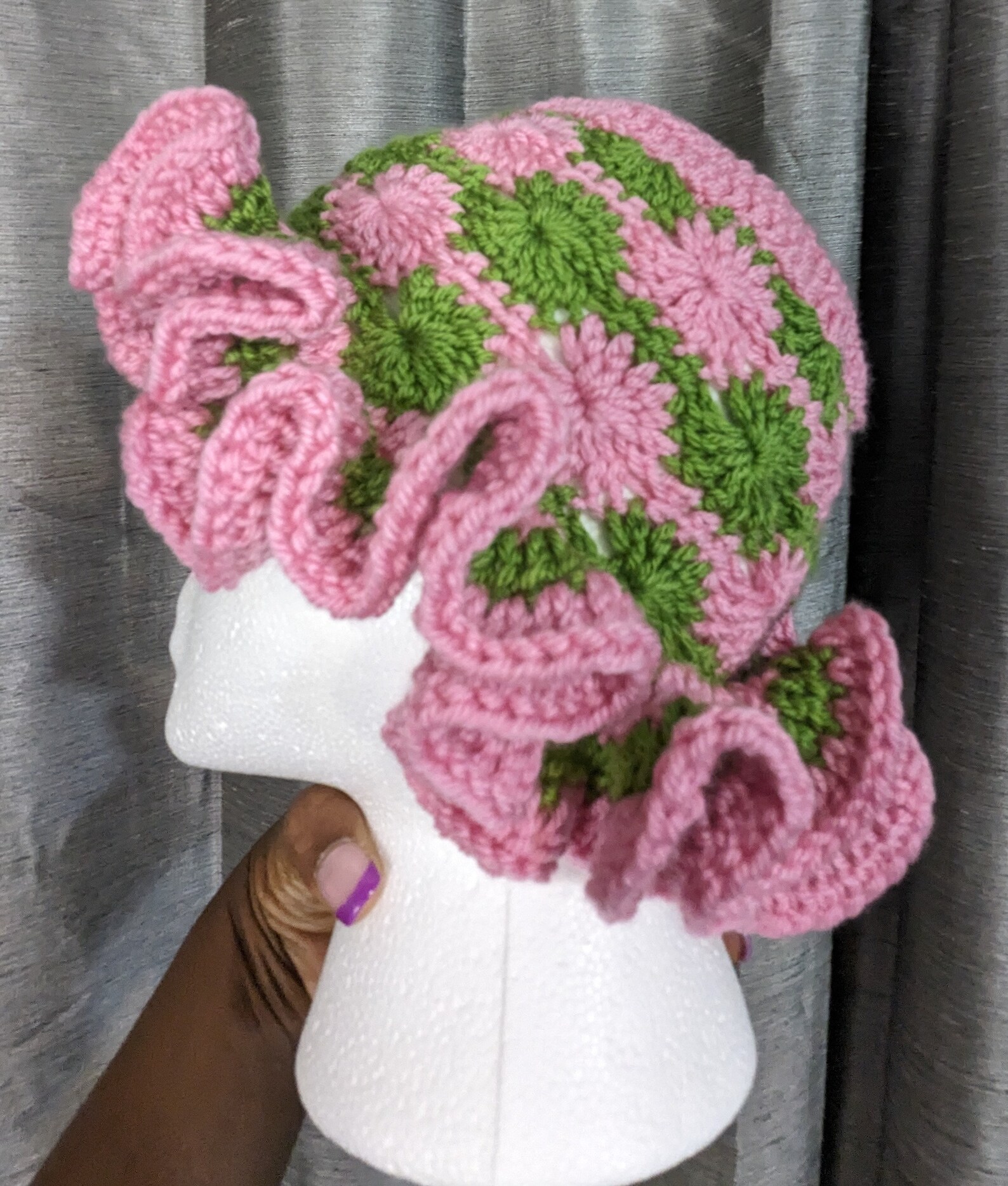 Ruffle Hat in Sorority Colors or Any 2-3 Colors - Etsy