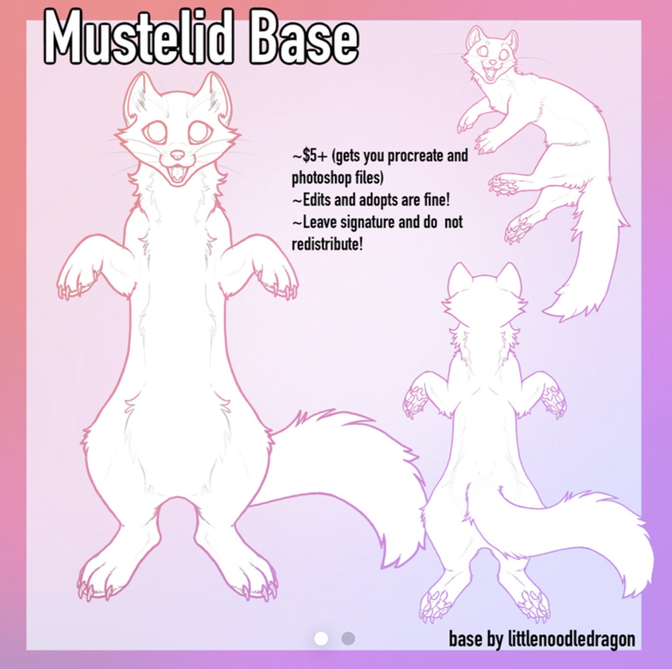 Marten/ Ferret/ Weasel Base - Etsy