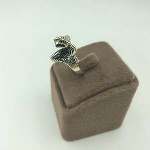 925 Sterling Silver Men's Ring, Cobra Snake Silver Ring, Handmade Men's ...