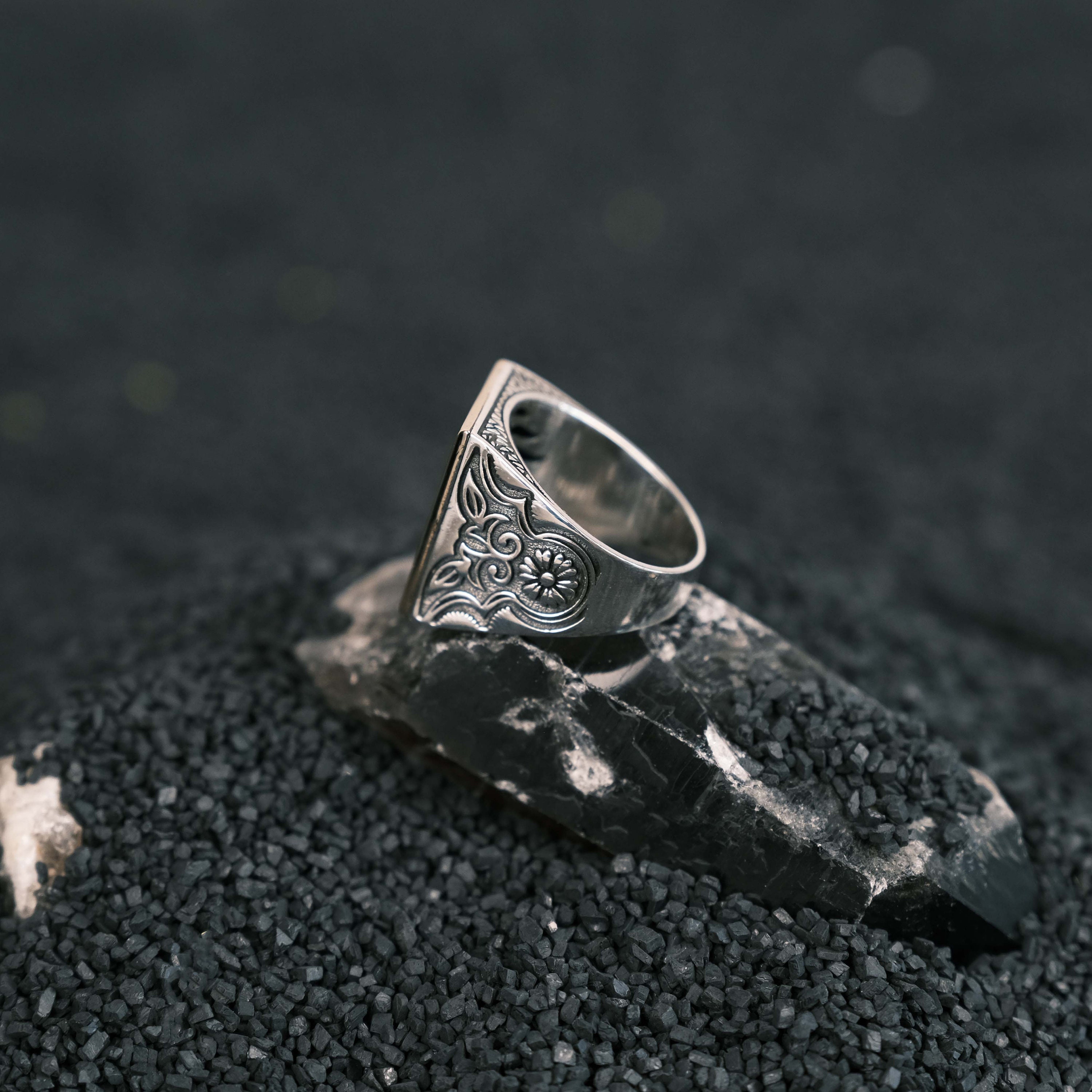 925 Sterling Silver Men's Ring,libra Silver Ring, Handmade Men's Ring ...