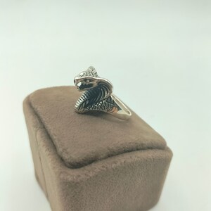 925 Sterling Silver Men's Ring, Cobra Snake Silver Ring, Handmade Men's ...