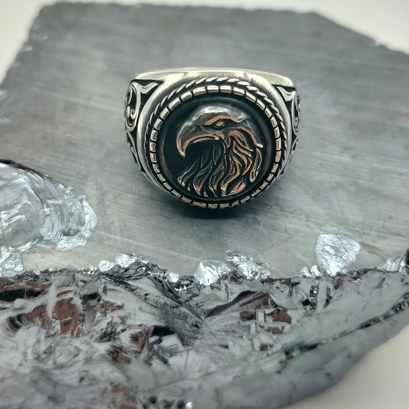 Mens Eagle Ring - Etsy