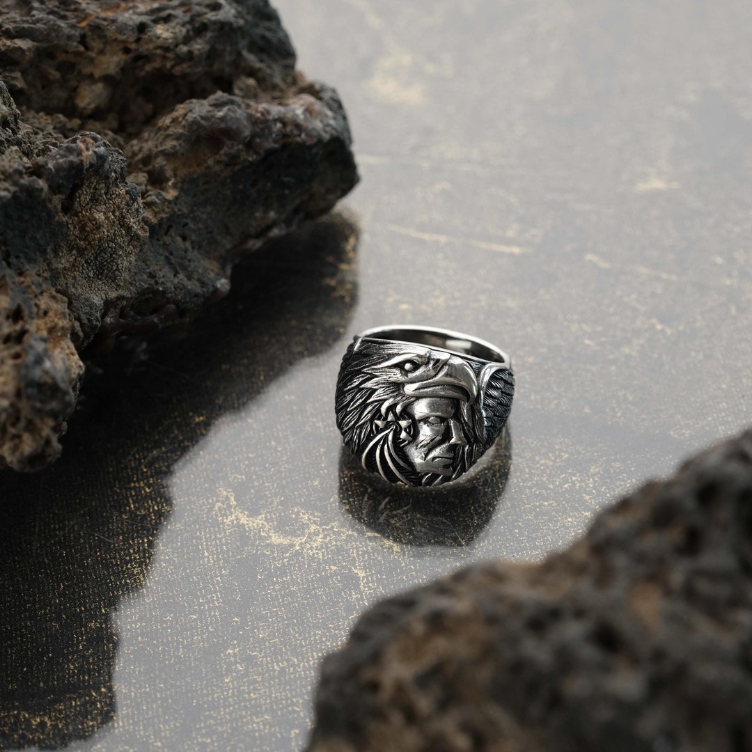 925 Sterling Silver Men's Ring,indian Silver Ring, Handmade Men's Ring ...