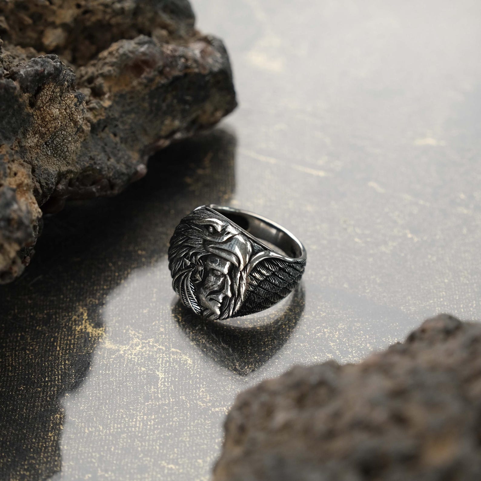 925 Sterling Silver Men's Ring,indian Silver Ring, Handmade Men's Ring ...