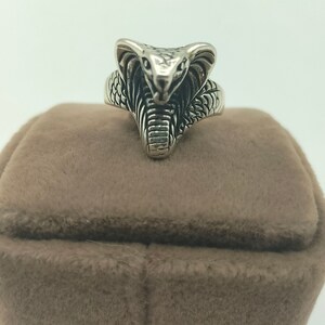 925 Sterling Silver Men's Ring, Cobra Snake Silver Ring, Handmade Men's ...