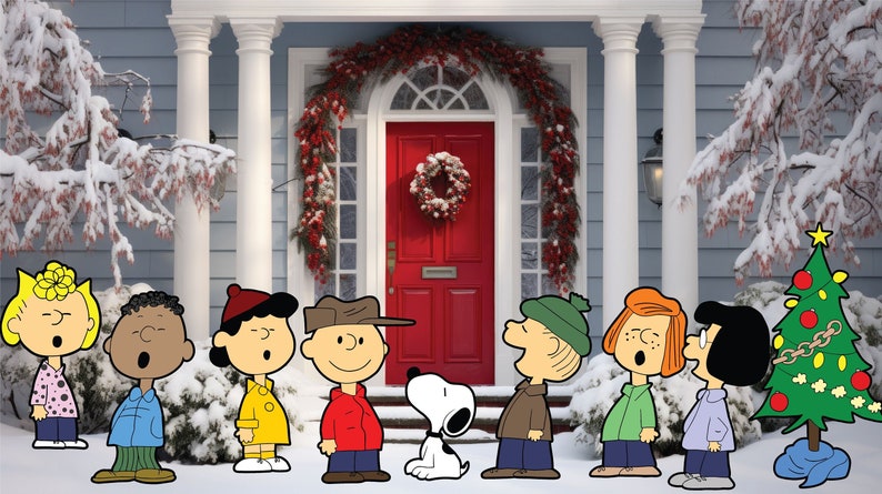 Peanuts Singers Snoopy Christmas Cutouts Peanuts Decor Charlie Brown ...