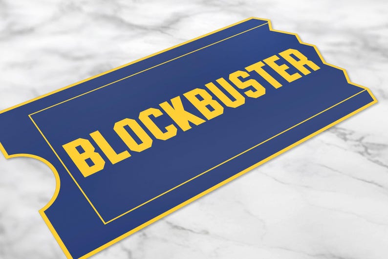 Blockbuster Retro Movie Theater Sign - Etsy