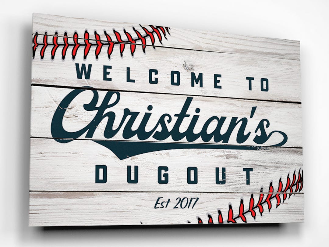 Personalized Baseball Name Sign | Custom Gift for Baseball Fans | Kids ...