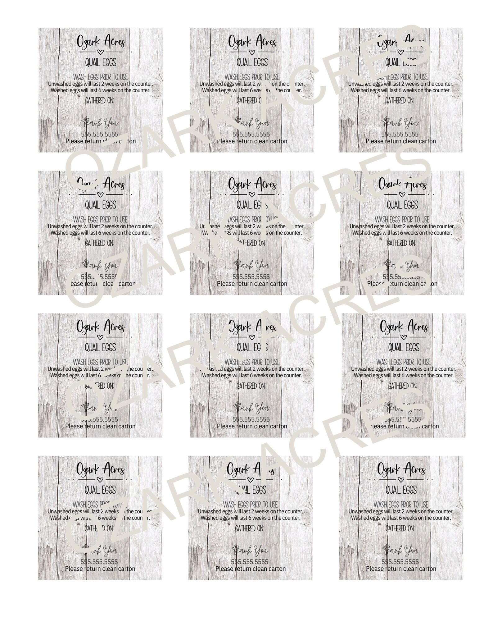 Quail Egg Labels Quail Eggs Quail Custom Label Farmhouse Custom Labels ...