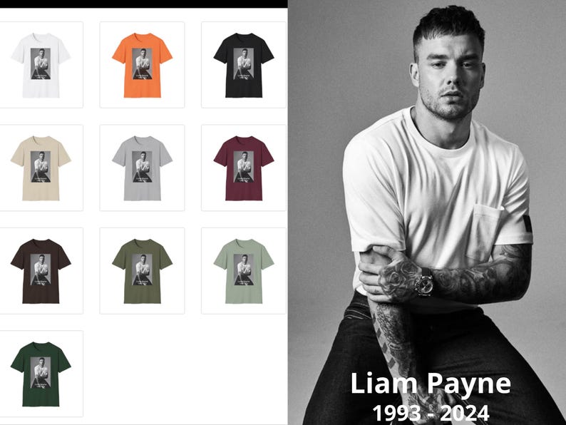 Liam Payne Tribute Shirt, in Memory Liam Payne T-shirt, Rip Liam Payne ...