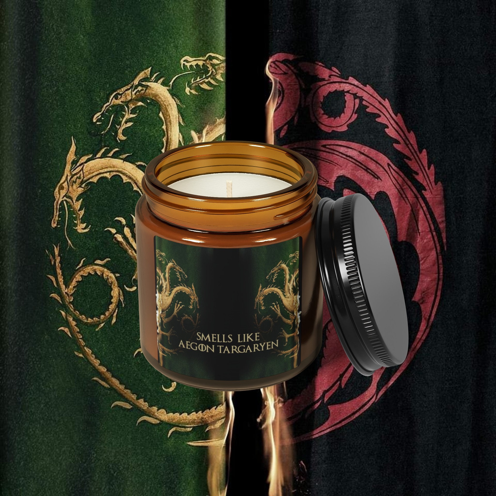 Smells Like Aegon Targaryen Soy Scented Candle, HOTD Inspired Scented ...