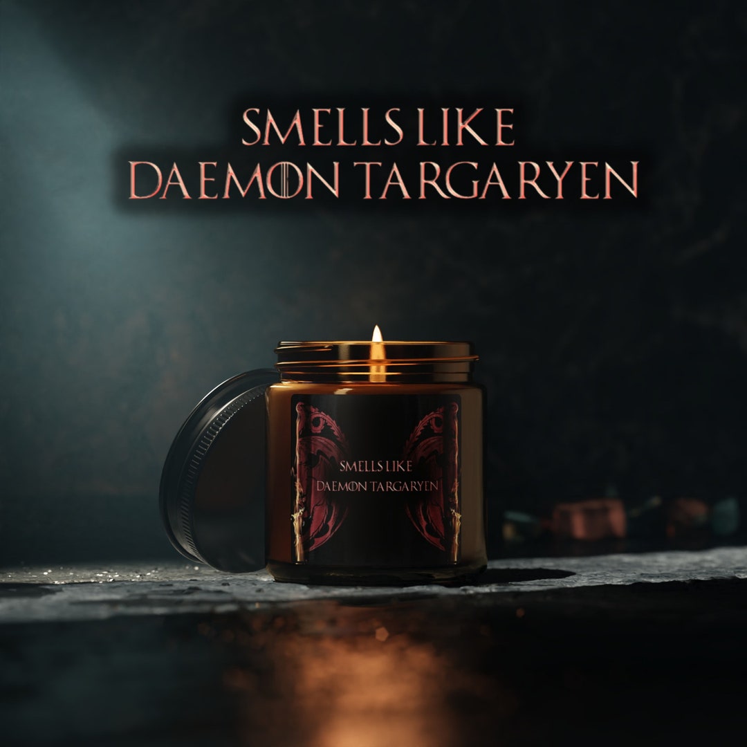 Smells Like Daemon Targaryen Soy Scented Candle, HOTD Inspired Scented Candle,daemon Gift, Gift ...
