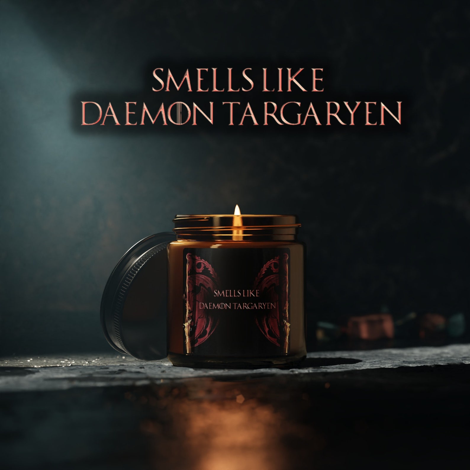 Smells Like Daemon Targaryen Soy Scented Candle, HOTD Inspired Scented Candle,daemon Gift, Gift ...