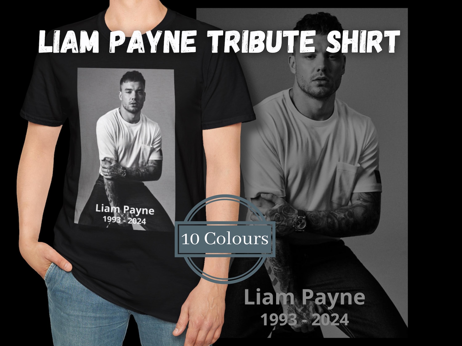 Liam Payne Tribute Shirt, in Memory Liam Payne T-shirt, Rip Liam Payne ...