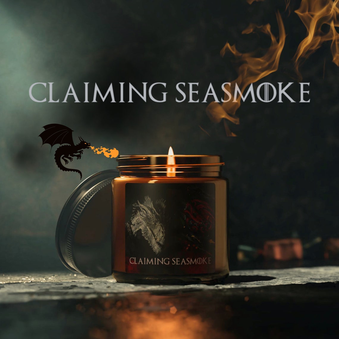 Claiming Seasmoke, Dragon Claiming,targaryen Soy Scented Candle, HOTD ...
