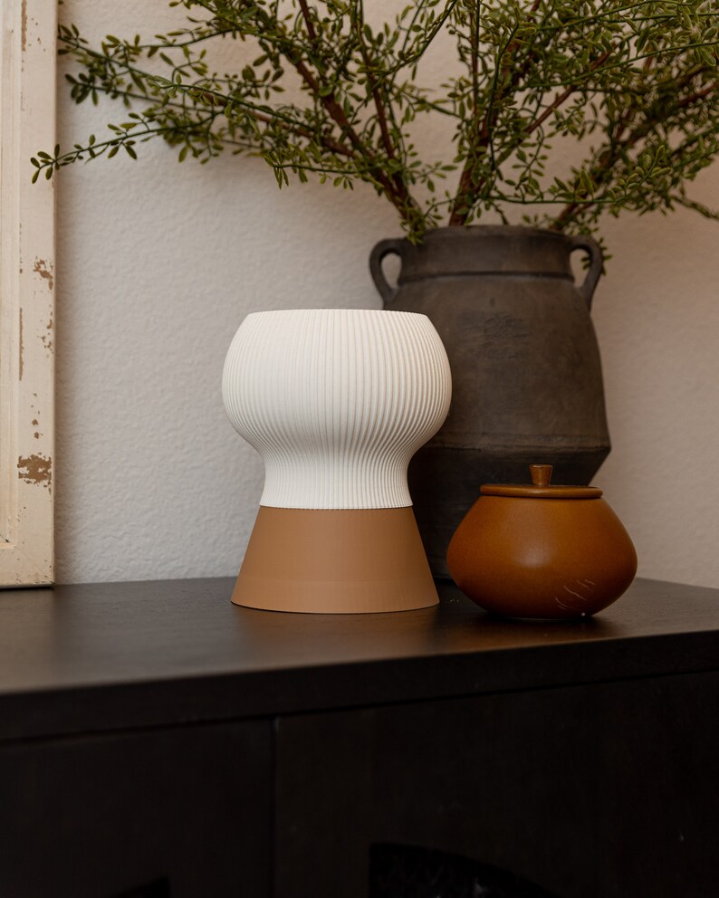 TERRA Table Lamp Modern Round Lamp Modular Base 3D Printed Eco-friendly ...
